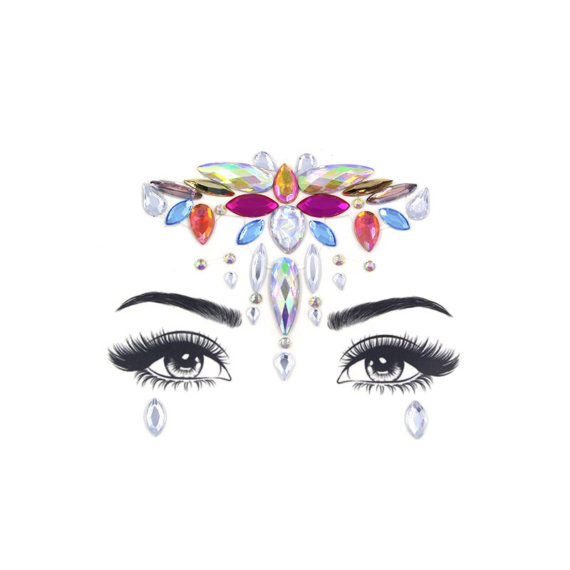Face Jewels Sticker Make Up Adhesive Temporary Tattoo Body Art Gems