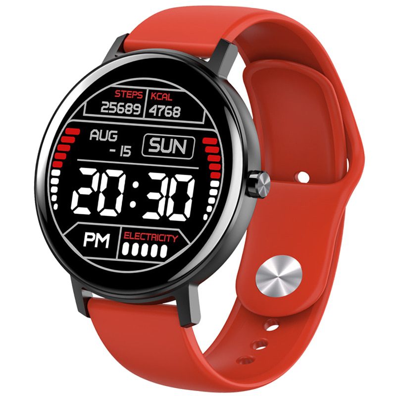 R18 Full Tourch Smart Watch Men Women Heart Rate Fitness Tracker Music ...