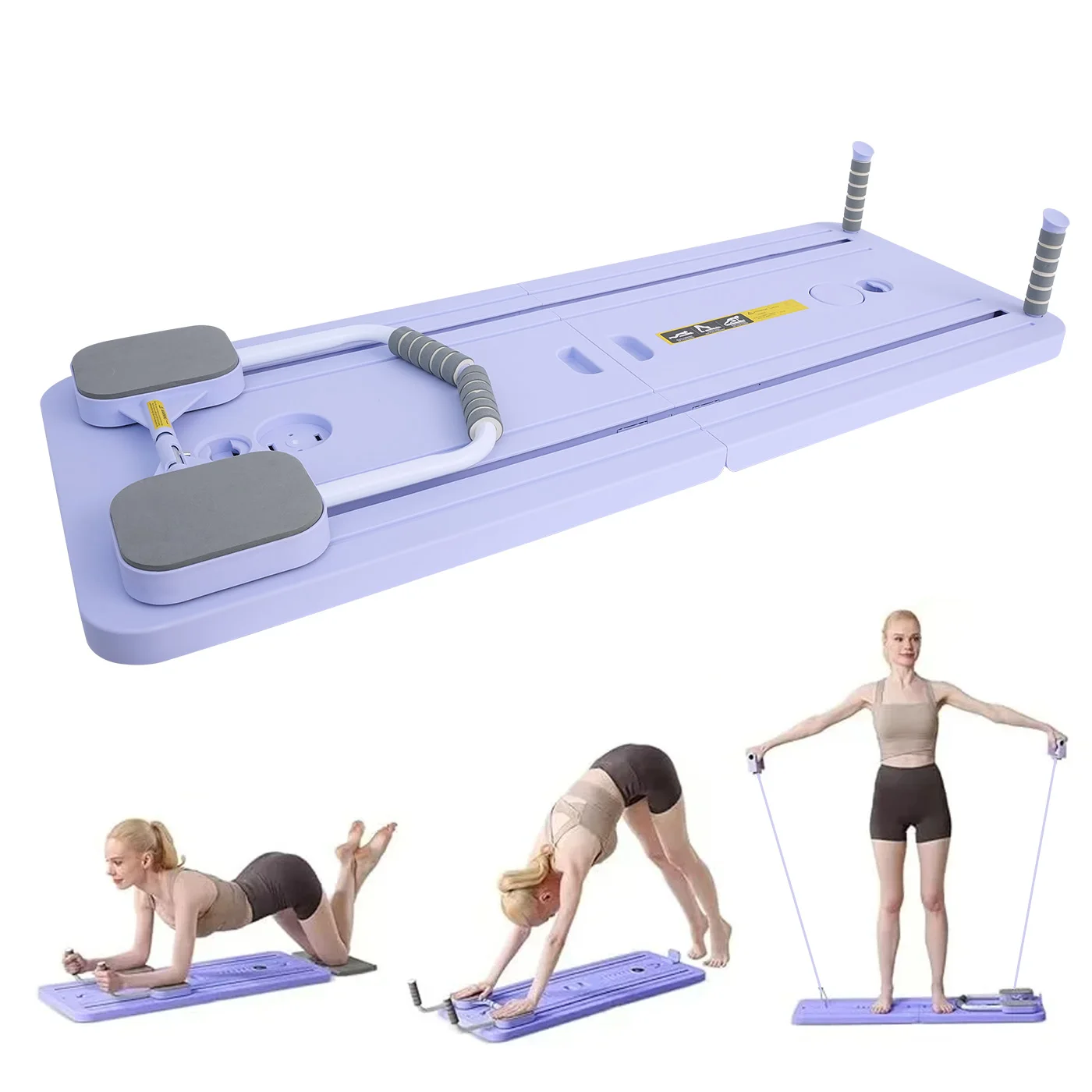 Foldable Pilates Board & Ab Core Trainer With Bands - Health Beauty ...